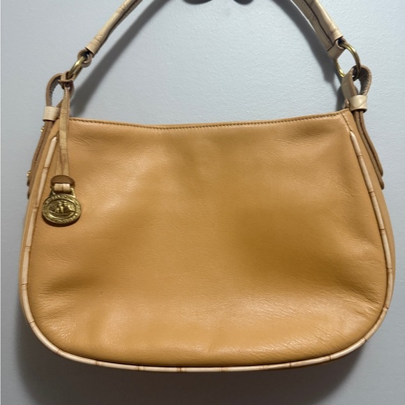 Brahmin | Bags | Vintage Brahmin Tan Leather Shoulder Bag | Poshmark